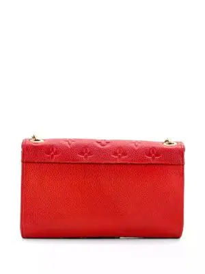 LOUIS VUITTON Saint Germain Pochette Monogram Empreinte Leather Shoulder Bag - Red