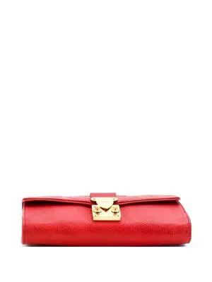 LOUIS VUITTON Saint Germain Pochette Monogram Empreinte Leather Shoulder Bag - Red