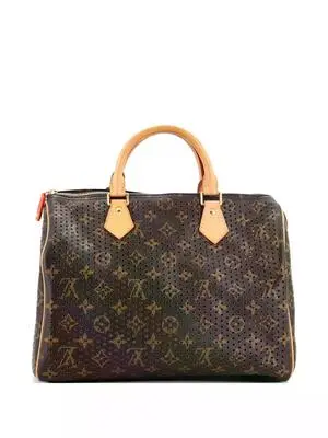 LOUIS VUITTON Speedy 30 Perforated Monogram Satchel - Brown