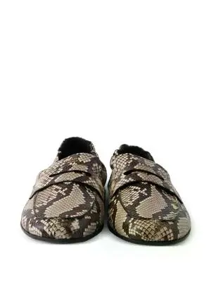 Prada Ayers Leather Loafers - Brown