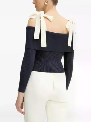 Guess Ribbed Off-the-shoulder Sweater
