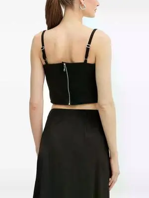 Guess Nunzia Sweetheart-neckline Tank Top - Black