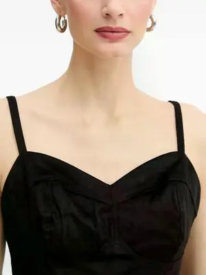Guess Nunzia Sweetheart-neckline Tank Top - Black