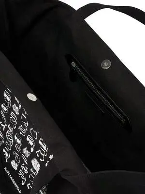 Karl Lagerfeld Graphic-print Canvas Tote