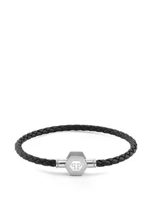 Philipp Plein Enigma Braided Bracelet - Silver