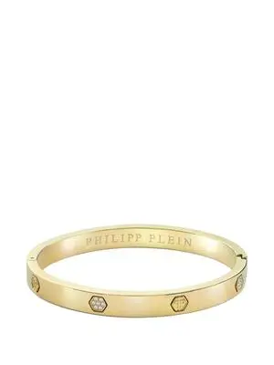 Philipp Plein Legacy Crystal-embellished Cuff Bracelet - Gold