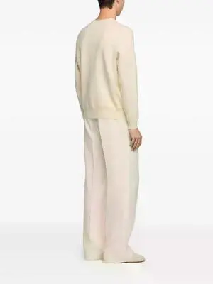 Sandro Crochet Flower Knit Sweatshirt