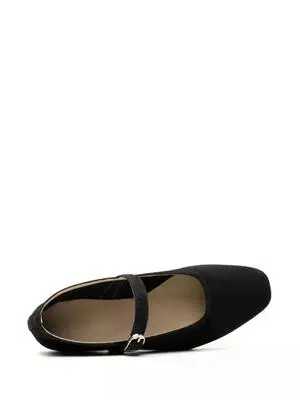 Le Monde Beryl Buckle Ballet Flats - Black