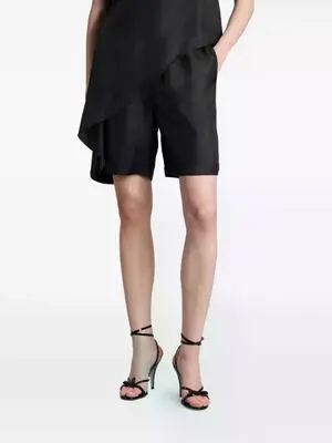 Loulou De Saison Elasticated-waist Twill Shorts