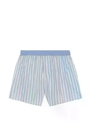GANNI Striped Waistband Shorts