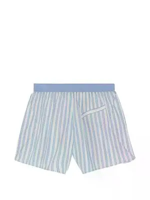 GANNI Striped Waistband Shorts