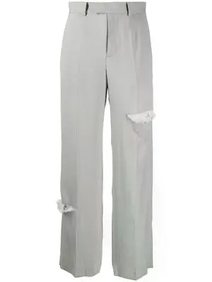 Undercover Distressed-effect Straight-leg Trousers
