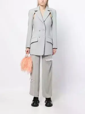 Undercover Distressed-effect Straight-leg Trousers