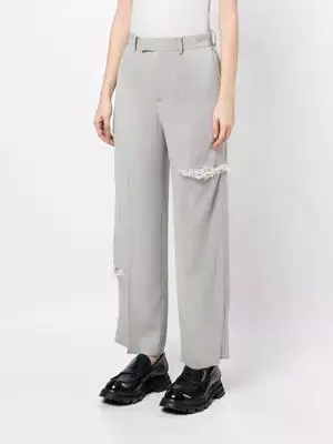 Undercover Distressed-effect Straight-leg Trousers