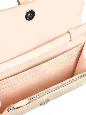 Stella McCartney Padlock-detail Clutch - Neutrals