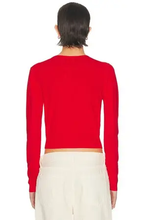 Brandon Maxwell Ellery Shrunken Cardigan - Red