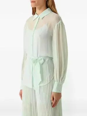 TWINSET Sheer Self-tie Blouse