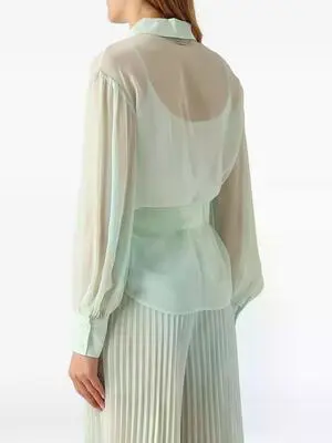 TWINSET Sheer Self-tie Blouse