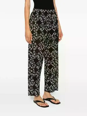 YAVI Geometric-pattern Trousers