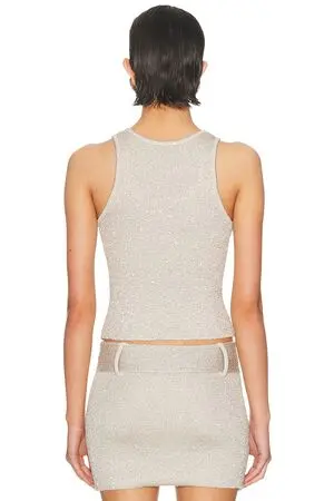 AYA MUSE Avel Metallic Knit Top