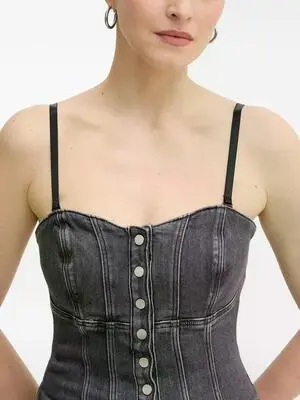 Guess Cecile Denim Corset Top