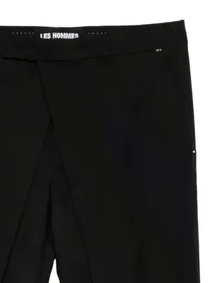 LES HOMMES Wrap-front Tailored Trousers