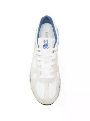 Premiata Mase Logo-patch Sneakers - Neutrals