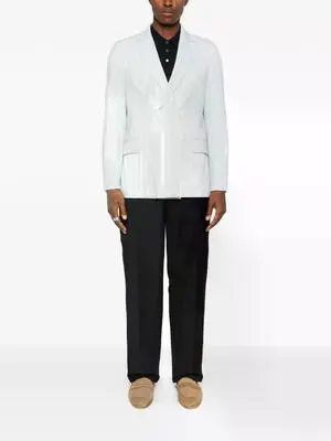 CELLAR DOOR Lucio Pleated Trousers - Blue