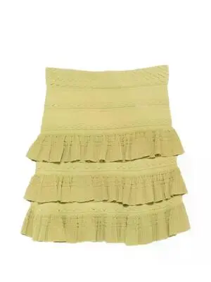 Sandro Ruffled-trim Mini Skirt