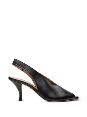 CHUCKIES Peep-toe Slingback Pumps