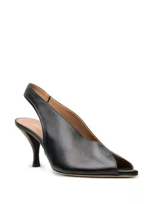 CHUCKIES Peep-toe Slingback Pumps