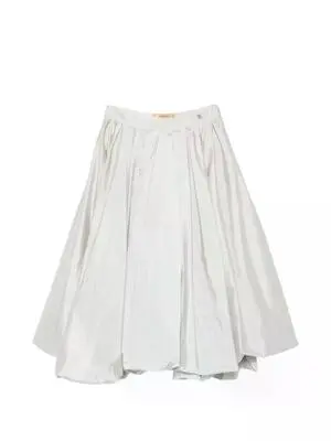 CURIEL A-line Midi Skirt - Grey