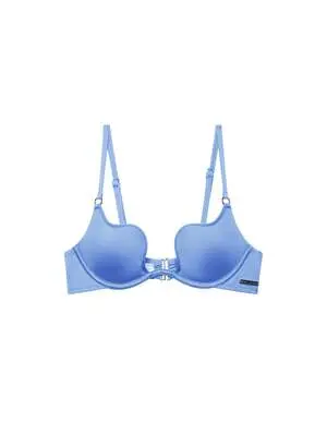 FLEUR DU MAL Seduce U-plunge Bikini Top - Mediterranean