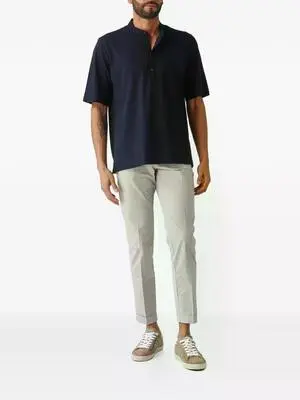 Herno Band-collar Button-up T-shirt