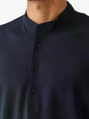 Herno Band-collar Button-up T-shirt