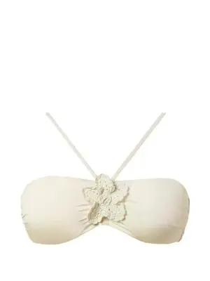 TWINSET Crochet-brooch Bikini Top - Neutrals