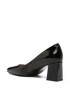SERGIO MORETTI FIRENZE Patent Leather Square Toe Pumps