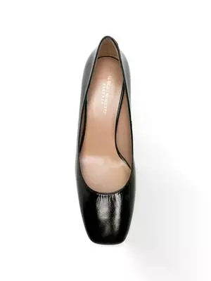 SERGIO MORETTI FIRENZE Patent Leather Square Toe Pumps