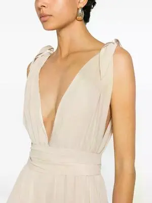 STEPHAN JANSON V-neck Midi Dress