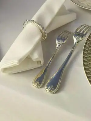 Christofle Malmaison -plated Napkin Rings