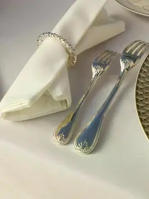 Christofle Malmaison -plated Napkin Rings