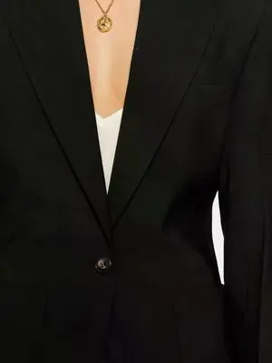 COVERT Single-breasted Patch-pocket Blazer - Black