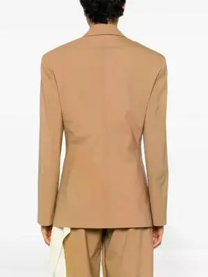 COVERT Single-breasted Patch-pocket Blazer - Brown