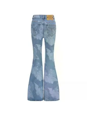 Fiorucci Angels Print Flared Jeans