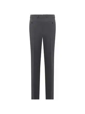 SLOWEAR Micro-patterned Tailored Trousers - Grey