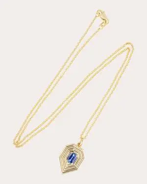 PARKFORD Sapphire And 14k Revival Teardrop Necklace