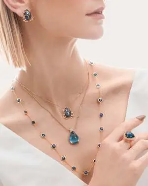 NELLY ROJAS Delirio Beetle Pendant Necklace