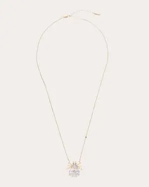 NELLY ROJAS Diamond And 18k Gold Ladybug Pendant Necklace