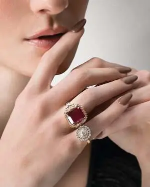 NELLY ROJAS Diamond And 18k Fatima Ring