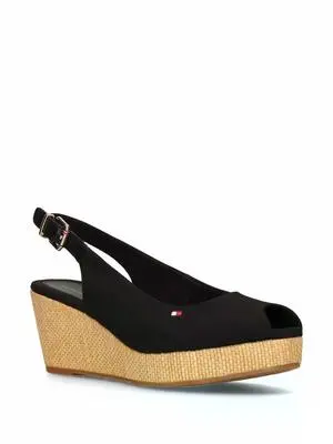 Tommy Hilfiger Iconic Elba Slingback Wedge Sandals